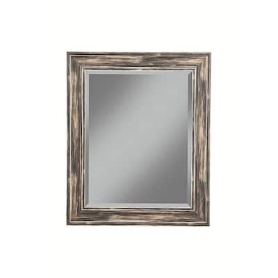 Polystyrene Framed Wall Mirror With Sharp Edges, Antique Black ...