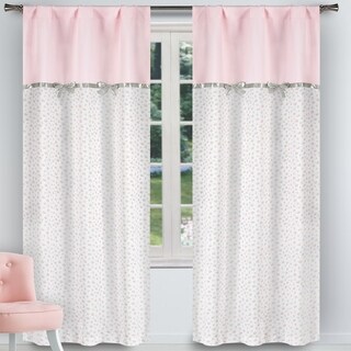 Bonnie Printed Pole Top Window Curtain Panel Pair Set Of Two - 37x84 ...