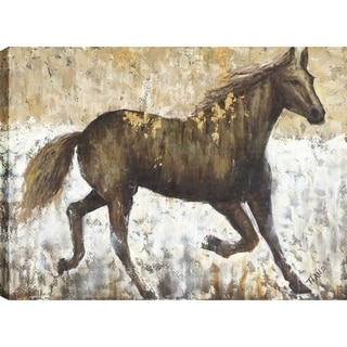ArtMaison Canada 'Horsy' Multicolor Animal Art Canvas Print 30-inch x ...
