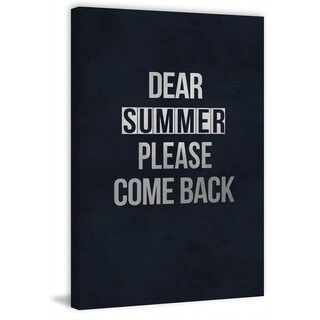 Dear Summer Please Come Back III' Painting Print on Wrapped Canvas ...