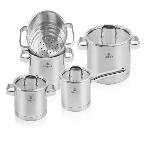 Prestige Stainless Steel Pot Set With Lids 9 pcs - Bed Bath & Beyond ...