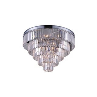 7 Light Flush Mount with Chrome Finish. - Bed Bath & Beyond - 22712836