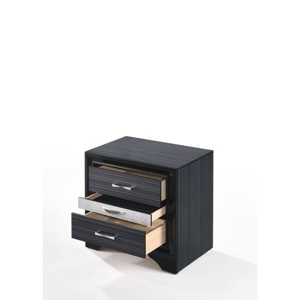 ACME Naima Nightstand, Black - Bed Bath & Beyond - 22719824