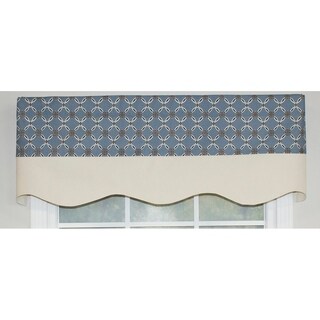 RLF Home Greek Island Shaped Valance - Bed Bath & Beyond - 22723105