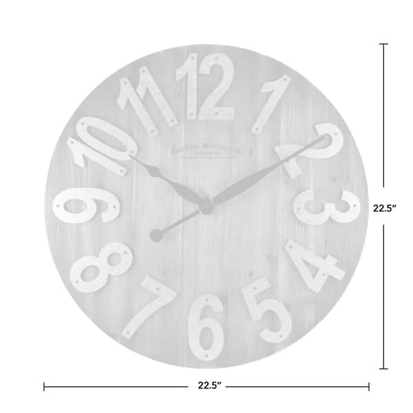 FirsTime & Co® Slat Wood Wall Clock (As Is Item) - Bed Bath & Beyond ...