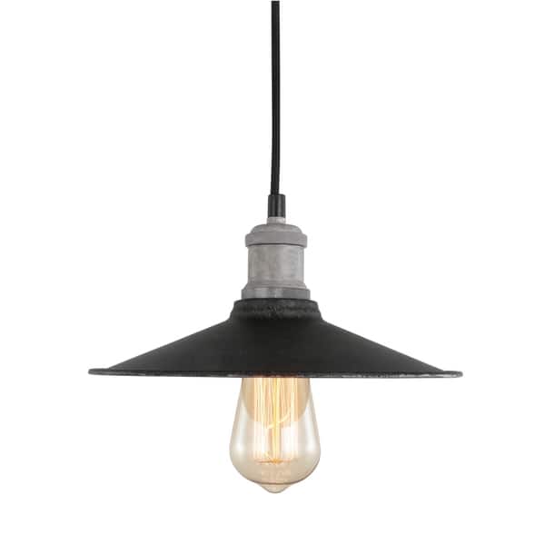 Woodbridge Lighting Fulton Charcoal Grey Metal Cone Mini-pendant w ...