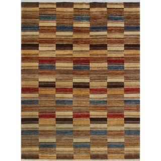 Noori Rug Gabbeh Cecia Beige/Chocolate Rug - 5'10" x 7'9" - Bed Bath ...