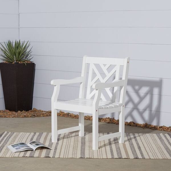 Surfside 5-piece White Patio Dining Set with Table and Armchairs by ...