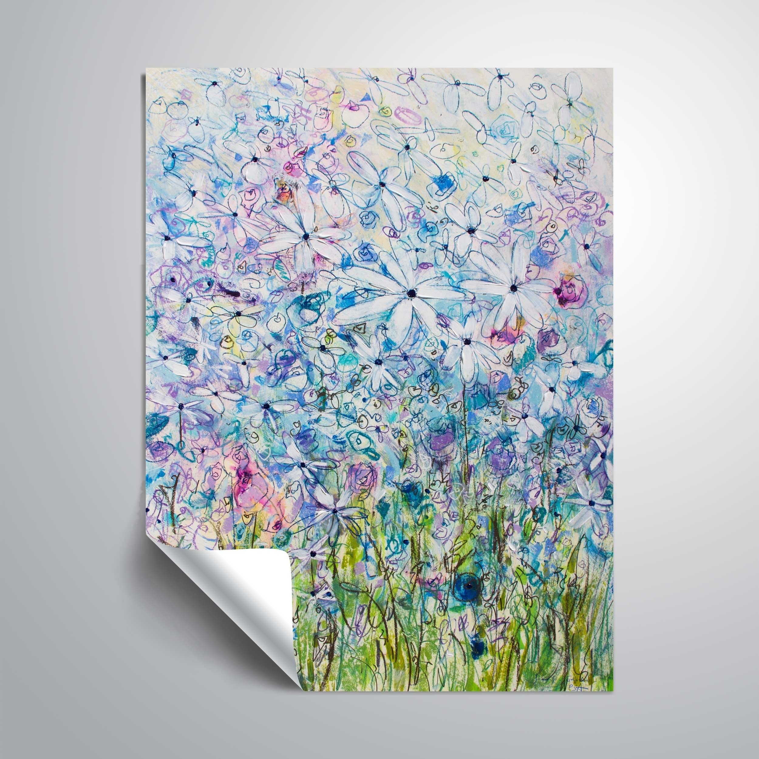 ArtWall's Space Flower Removable Wall Art Mural - Bed Bath & Beyond ...