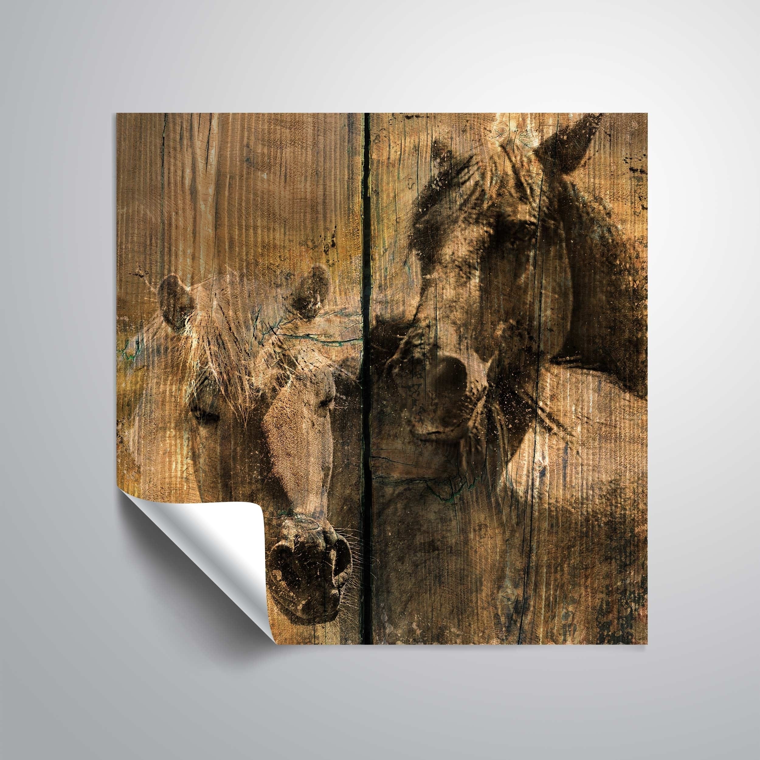ArtWall's Galloping horses Removable Wall Art Mural - Bed Bath & Beyond ...