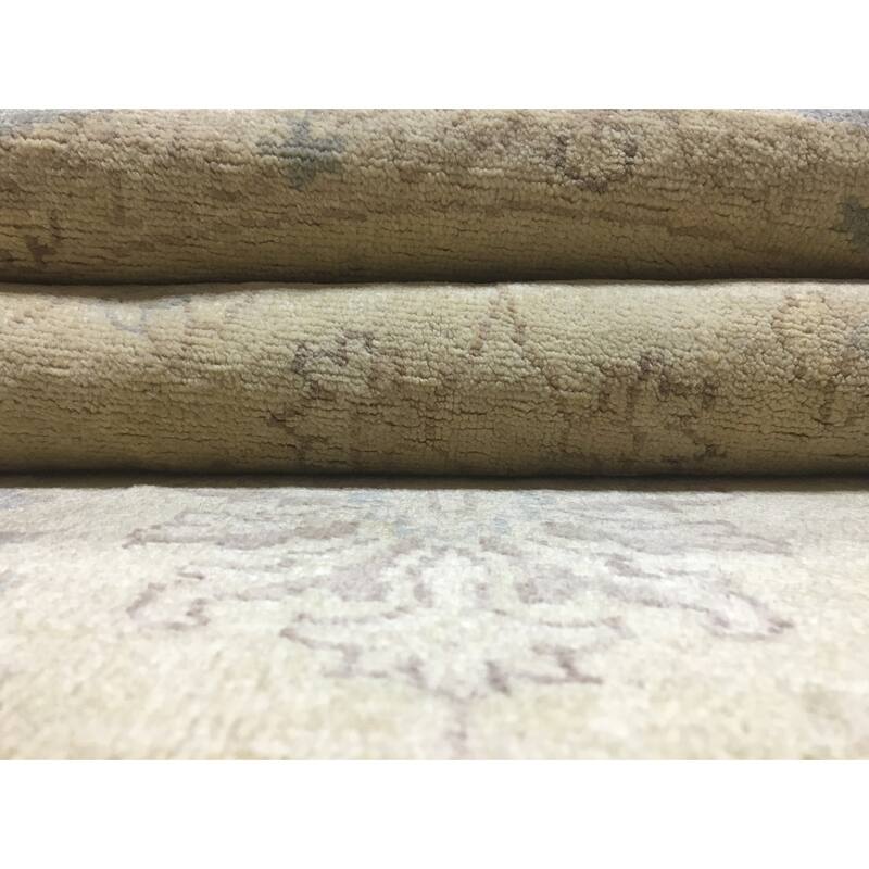 FineRugCollection Hand-knotted Fine Pakistan Peshawar Beige and Green ...