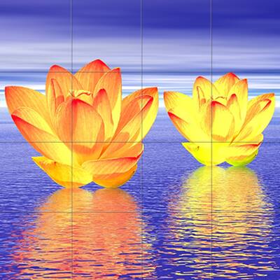3D Mural - Crystal Glass Wall Art - multiple sizes - Overstock - 22807481