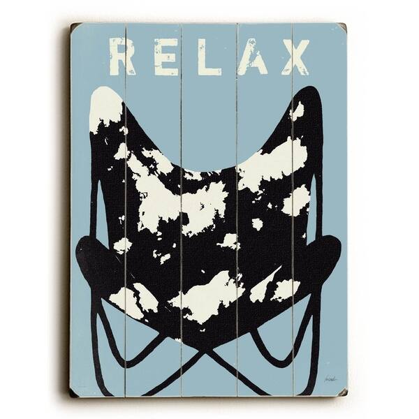 Relax - Blue - 9x12 Solid Wood Wall Decor by Lisa Weedn - Bed Bath ...