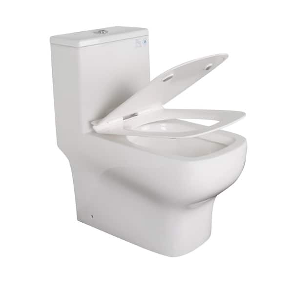 KDK A03 One Piece Dual Flush Elongated Bathroom Toilet - Bed Bath ...