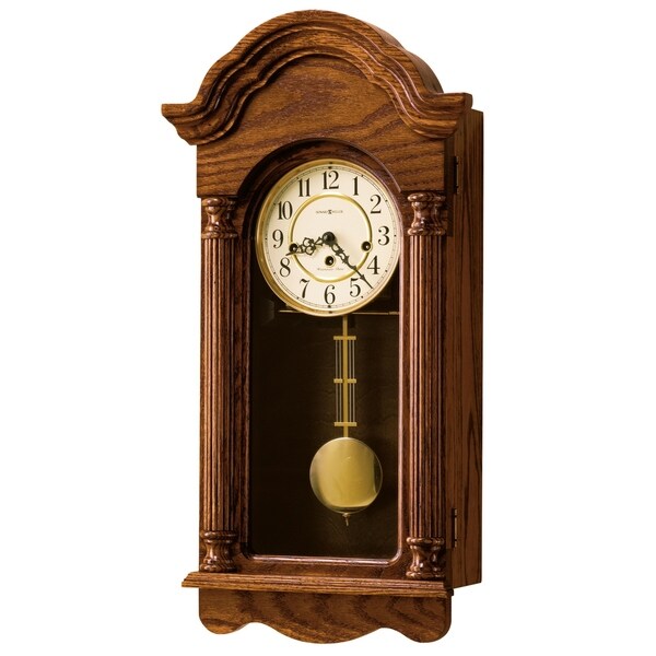 Howard Miller Daniel Grandfather Clock Style Chiming Wall Clock With
