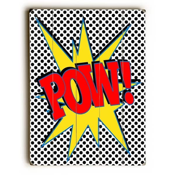 POW! - Planked Wood Wall Decor by Ginger Oliphant - Bed Bath & Beyond ...