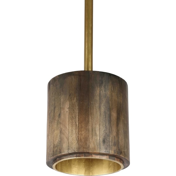 Carbon Loft Ahuramazda Gold and Grey Iron and Mango Wood Ceiling ...