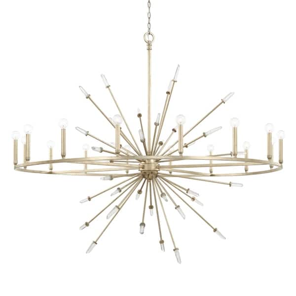 Adira 16-light Winter Gold Chandelier - Winter Gold - Bed Bath & Beyond ...
