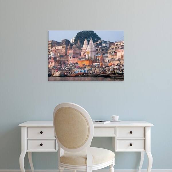 Easy Art Prints Keren Su's 'Ghats Along The Bank Of The Ganges River ...