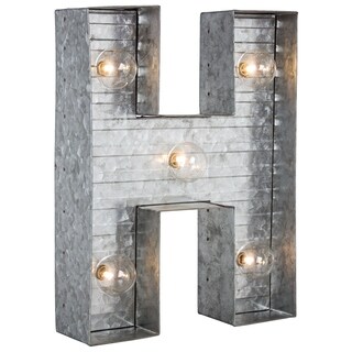 DISCONTINUED - American Art Decor Marquee LED Letter H Metal Sign (12 ...