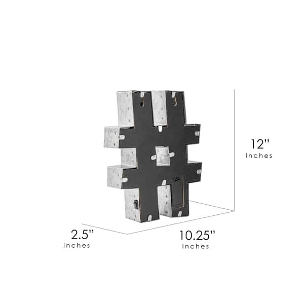 DISCONTINUED - American Art Decor Metal LED Marquee Hashtag Symbol Sign ...