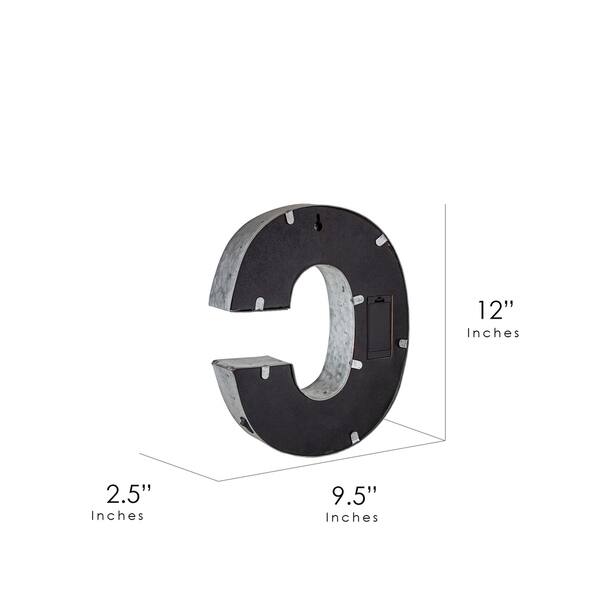 American Art Decor Marquee LED Letter C Metal Sign (12", Battery ...