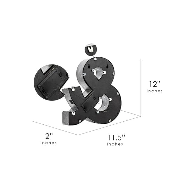 DISCONTINUED - American Art Decor Marquee LED Ampersand & Symbol Wood ...