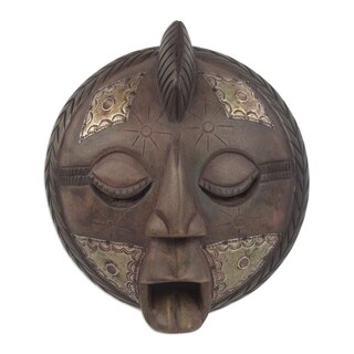 Handmade Mystic Akan Wood Mask (Ghana) - Bed Bath & Beyond - 22854743