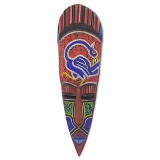 Handmade Maame Sankofa African Beaded Wood Mask (Ghana) - Bed Bath ...