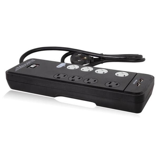 Maxxima 8-Outlet WiFi Power Strip with 2 USB Charging Ports, Voice ...