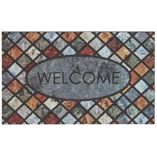Mohawk Home Doorscapes Welcome Mineral Stone Door Mat (1'6 x 2'6) - Bed ...