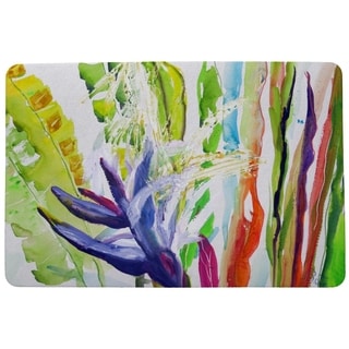 Abstract Bird of Paradise Door Mat 18x26 - Bed Bath & Beyond - 22878068