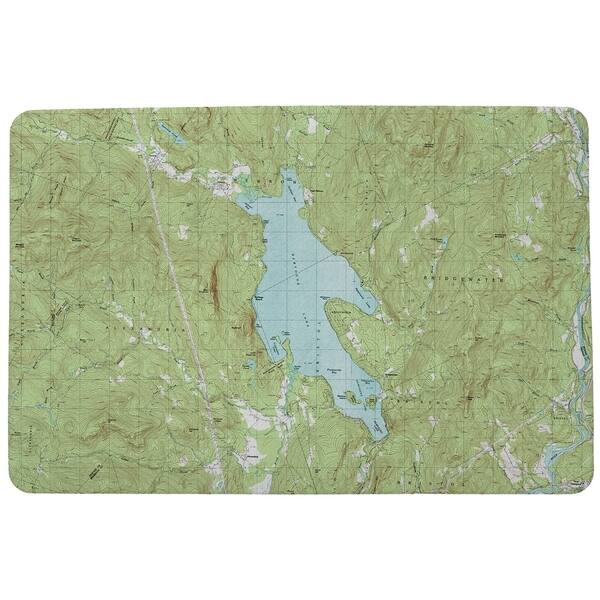 Newfound Lake, NH Nautical Map Door Mat Small - Bed Bath & Beyond ...