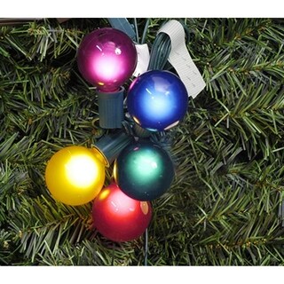 Pack of 10 Multi Satin G50 Globe Replacement Christmas Light Bulbs for ...