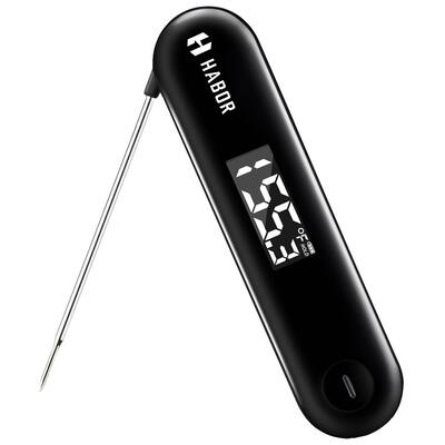 HABOR Cooking Thermometer with clean LCD display - Overstock - 22893630