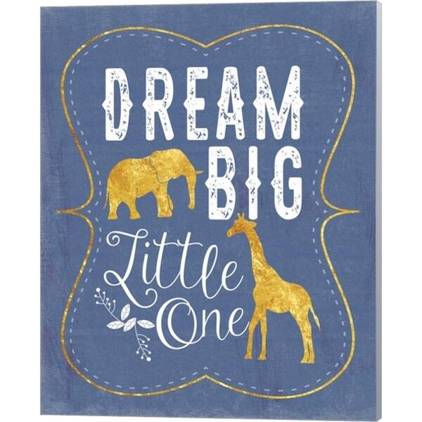 Tammy Apple 'Dream Big - Blue' Canvas Art - Bed Bath & Beyond - 22894761