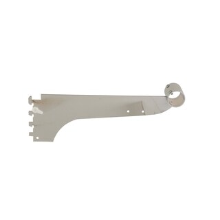 Econoco A212 - 12" Chrome Bracket with Tube for 1 1/4" Hangrail with ...