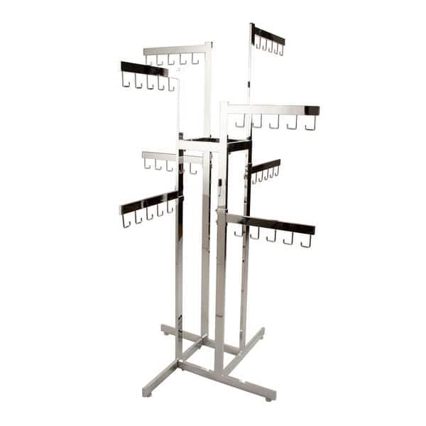 Econoco - K88 - 2-Tier All Rectangular Chrome Tubing Handbag Rack With ...