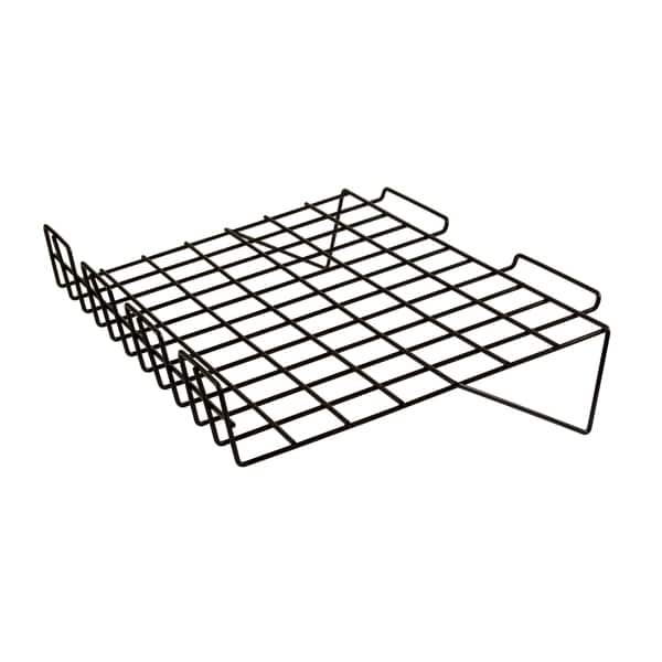 Econoco Sloping Shelf for Slatwall or Slatgrid, with 3" Lip, Black ...