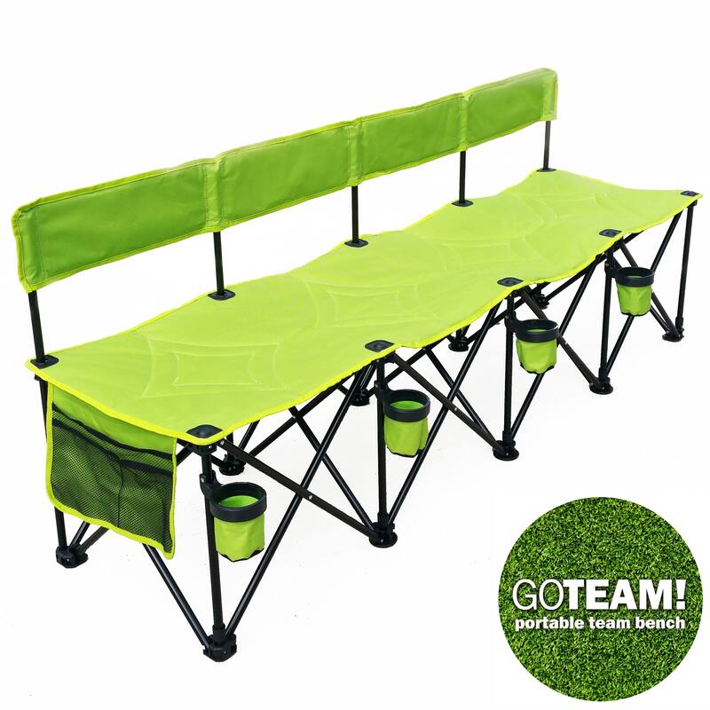 GoTEAM Multi Seat Portable Folding Team Bench - Size/Color Options ...