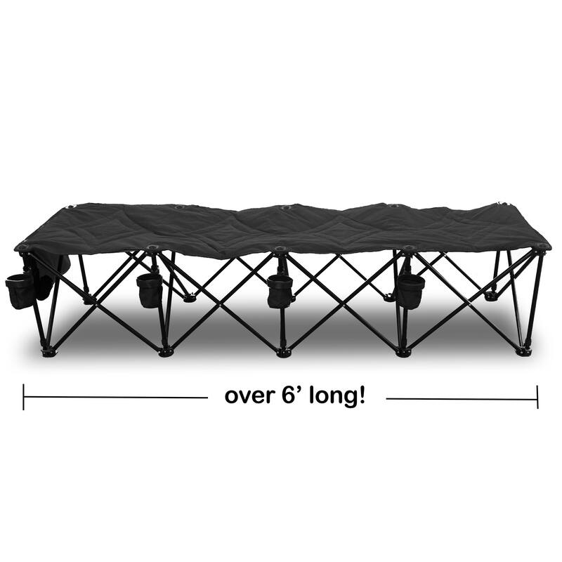GoTEAM Multi Seat Portable Folding Team Bench - Size/Color Options ...