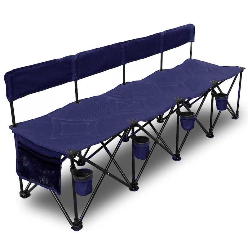 GoTEAM Multi Seat Portable Folding Team Bench - Size/Color Options ...