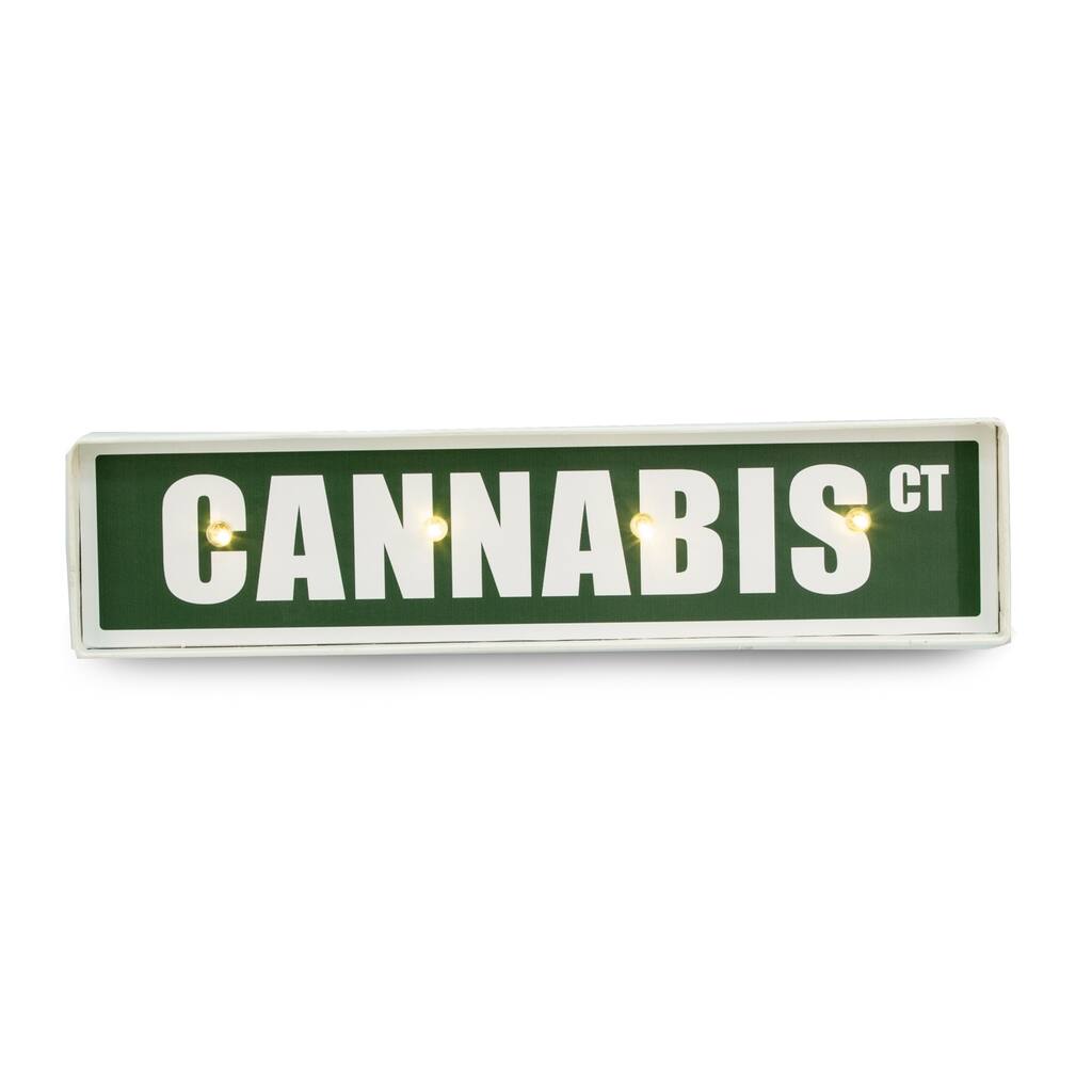 "Cannabis St." Sign, Lighted - Overstock - 22910058