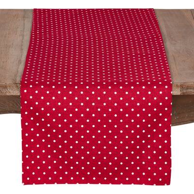 Red Polka Dot Table Runner - Overstock - 22966028