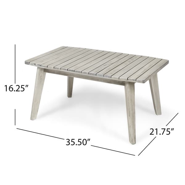 Balmoral Outdoor Acacia Wood Coffee Table by Christopher Knight Home ...