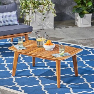 Balmoral Outdoor Acacia Wood Coffee Table by Christopher Knight Home ...