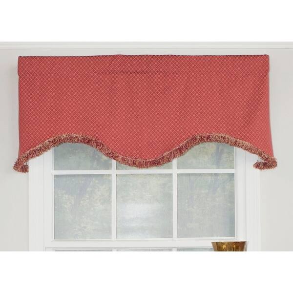 RLF Home Delizia Cornice Window Valance - Brick - Bed Bath & Beyond ...