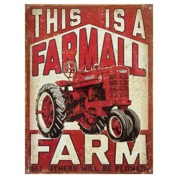 Vintage Farmall Farm Metal Sign 9" x 12" - Bed Bath & Beyond - 22984796
