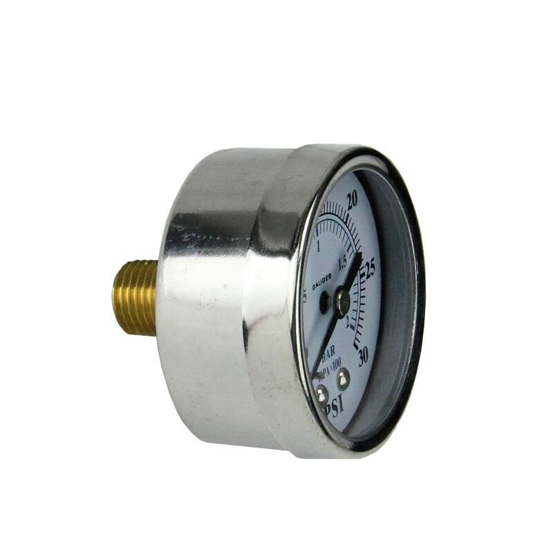 2" Back Mount Stainless Steel Pressure Gauge 0-30 PSI - Bed Bath ...