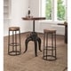 Carbon Loft Horseshoe Reclaimed Wood and Iron Stool - Bed Bath & Beyond ...